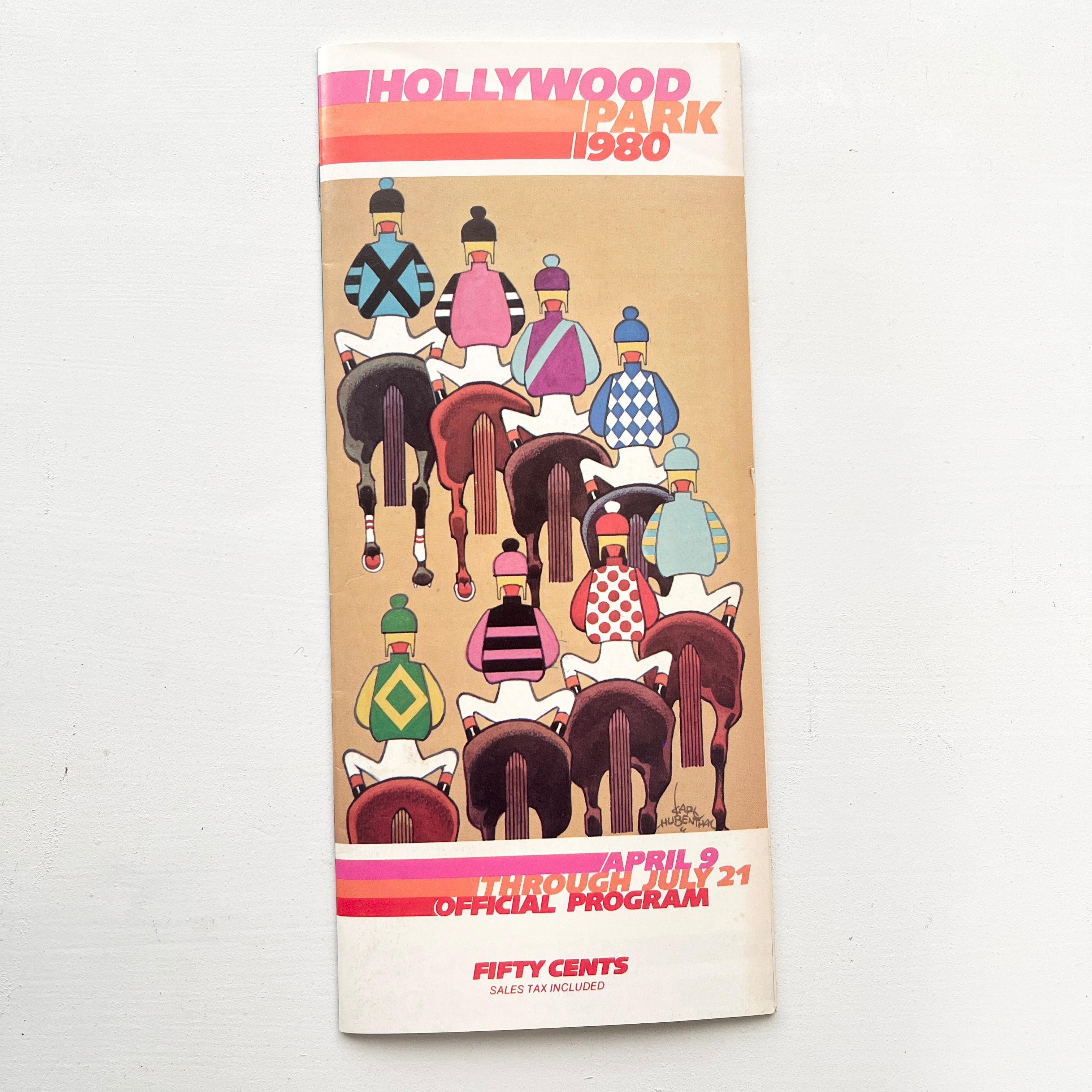 Spectacular Bid Hollywood Park Official Racing Program Karl Hubenthal 1980s