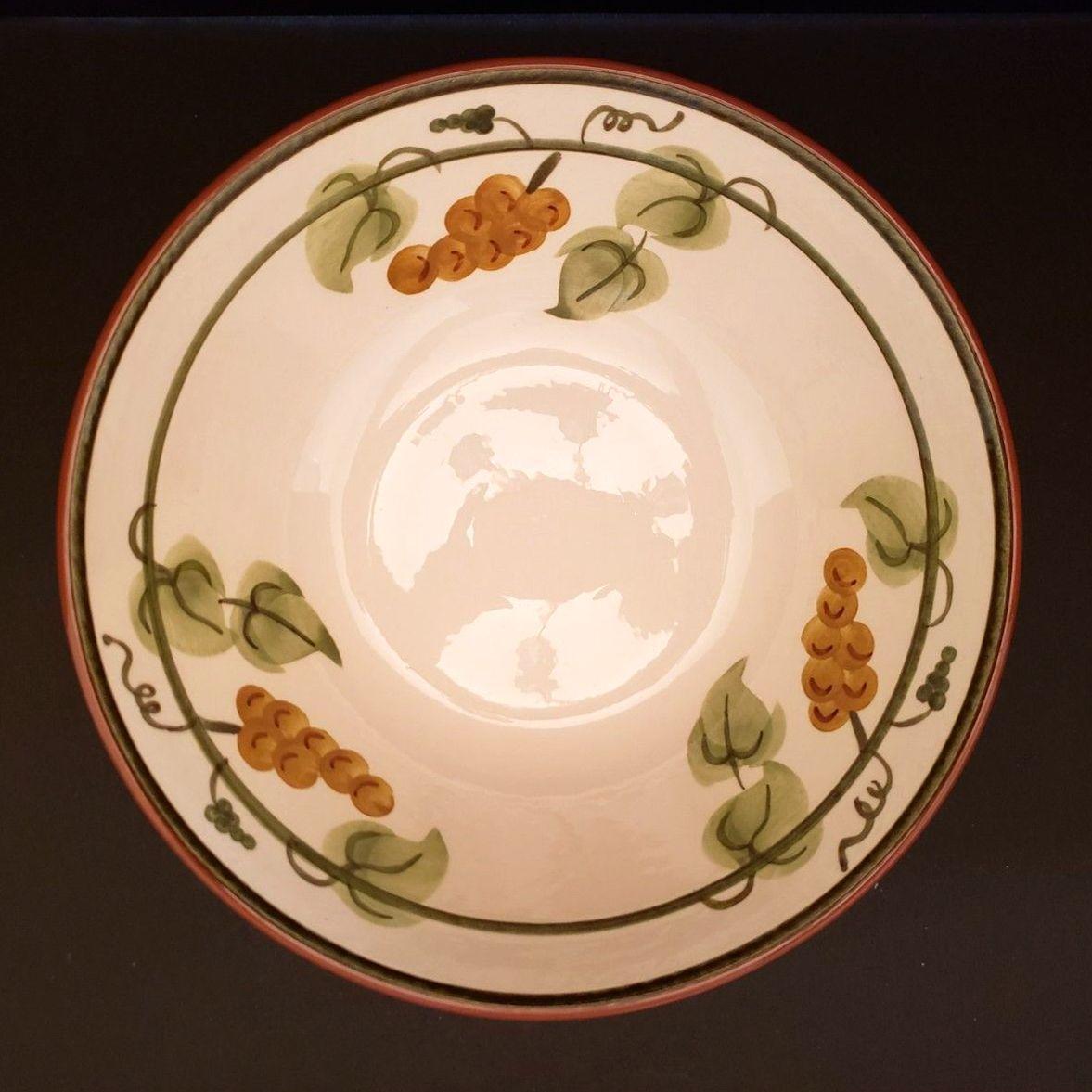 Stangl Pottery Medium Vegetable Bowl, Golden Grapes Pattern Serving ...