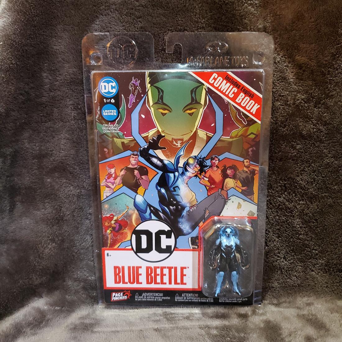 McFarlane DC Page Punchers 3" BLUE BEETLE Figure Comic-Wave 3