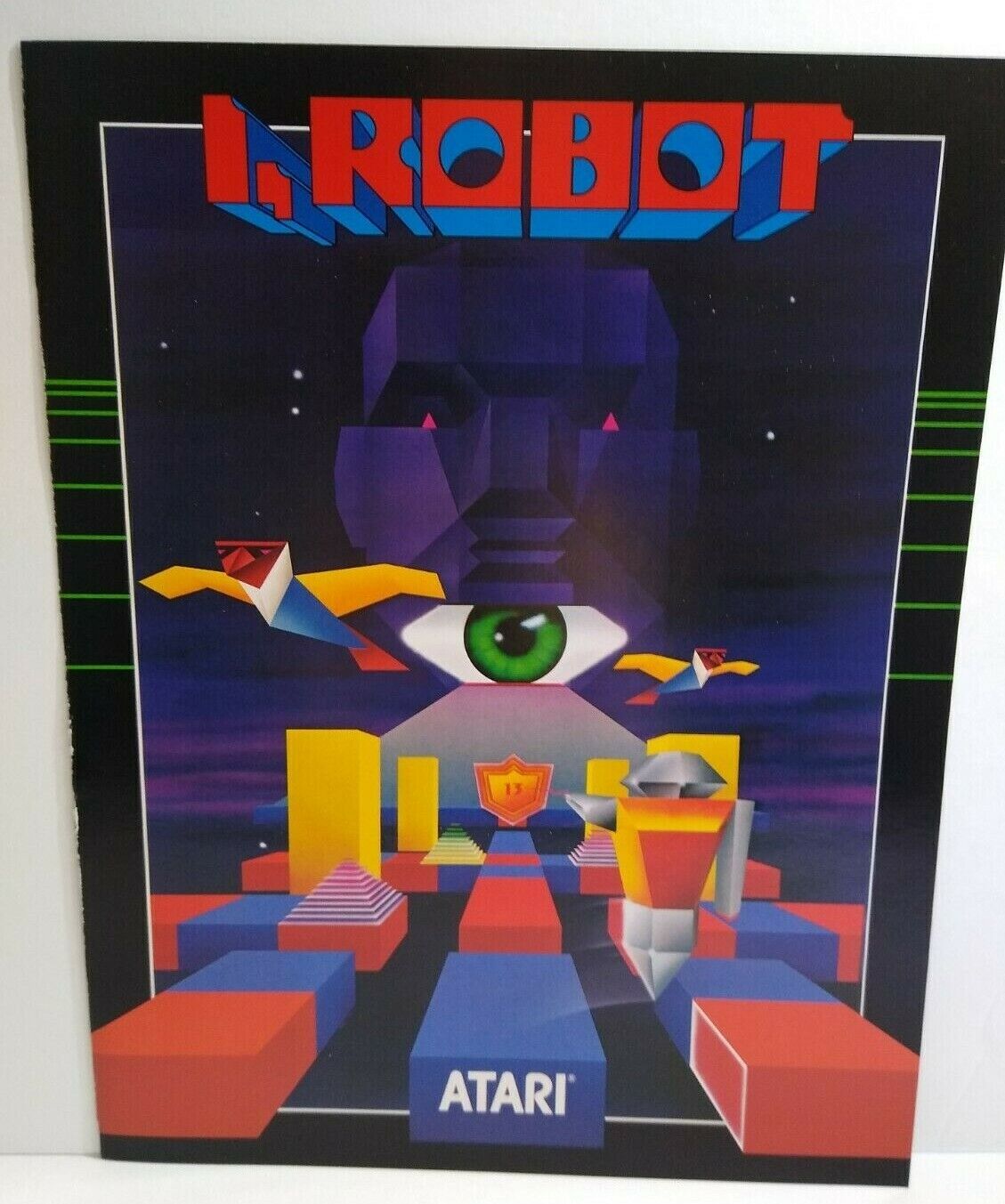 I Robot Arcade FLYER Original 1984 UNUSED Retro Space Age Video Game ...