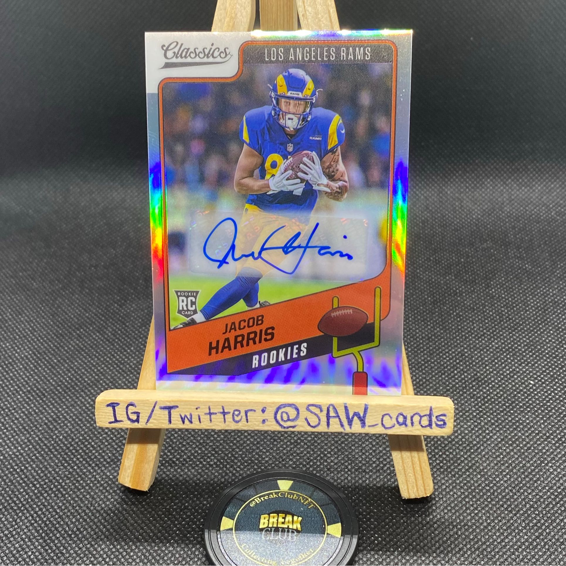 2021 Classics Jacob Harris Auto Los Angeles Rams