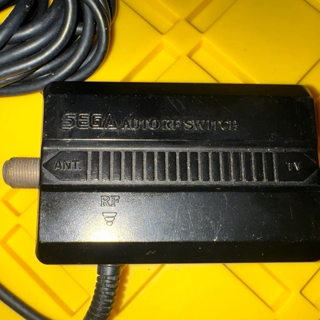 Official OEM Sega Genesis Model 1 RF Switch Cable Model-No.1603A