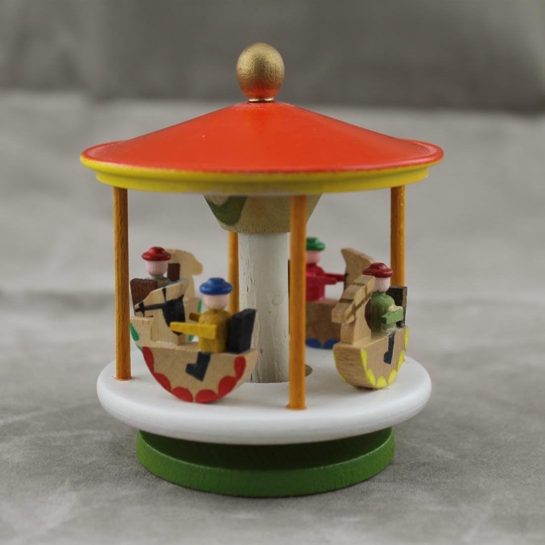 Erzgebirge Wood Carousel East Germany Merry Go Round