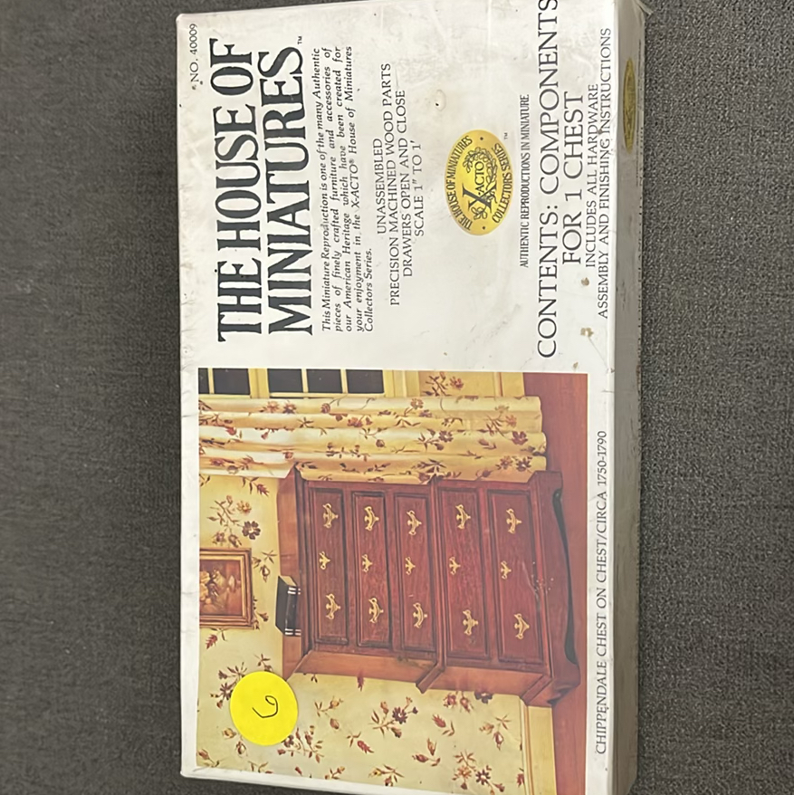 The House Of Miniatures Unassembled Fill House Furniture Vintage