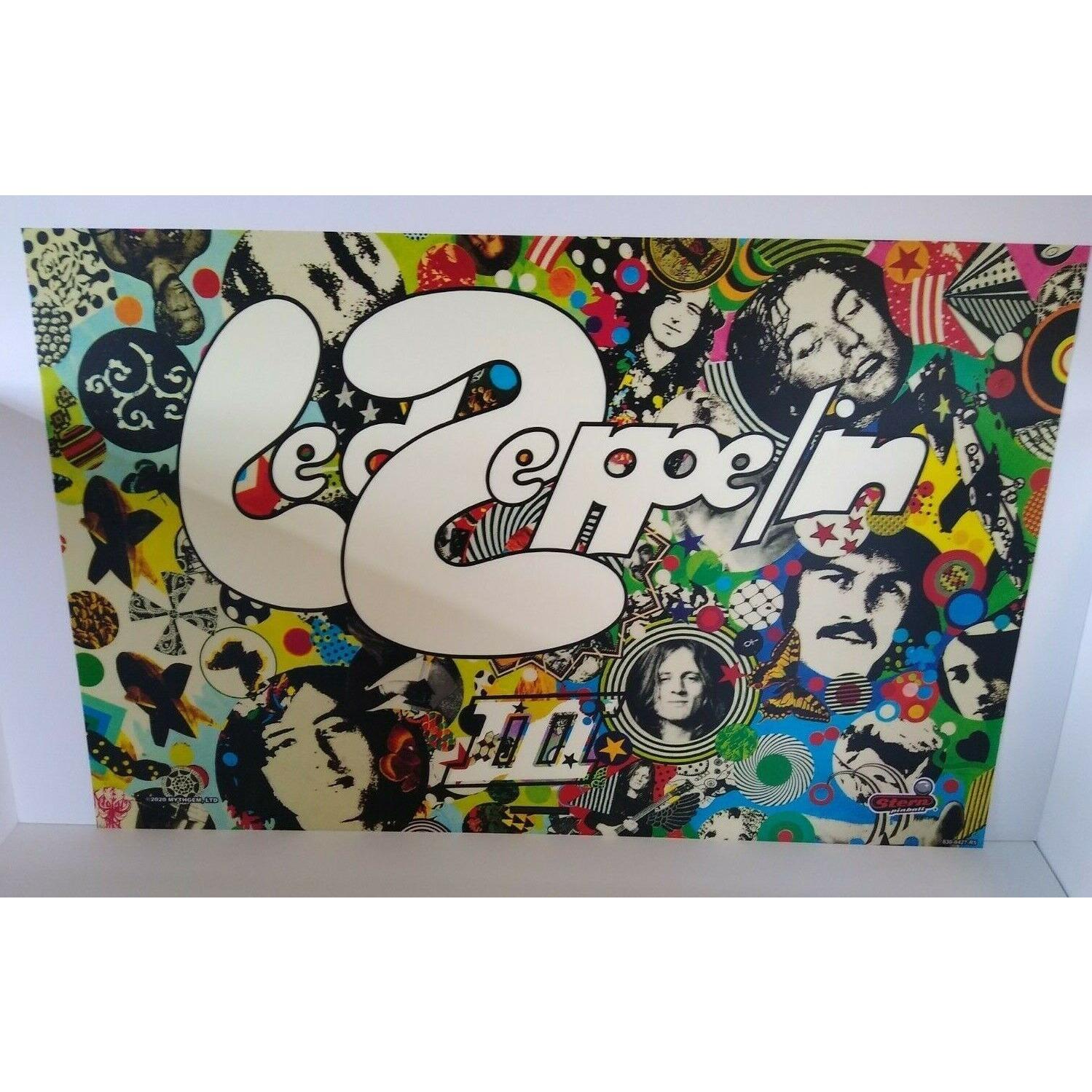 Led Zeppelin III Pinball Machine Translite Original Art Sheet Hard ...