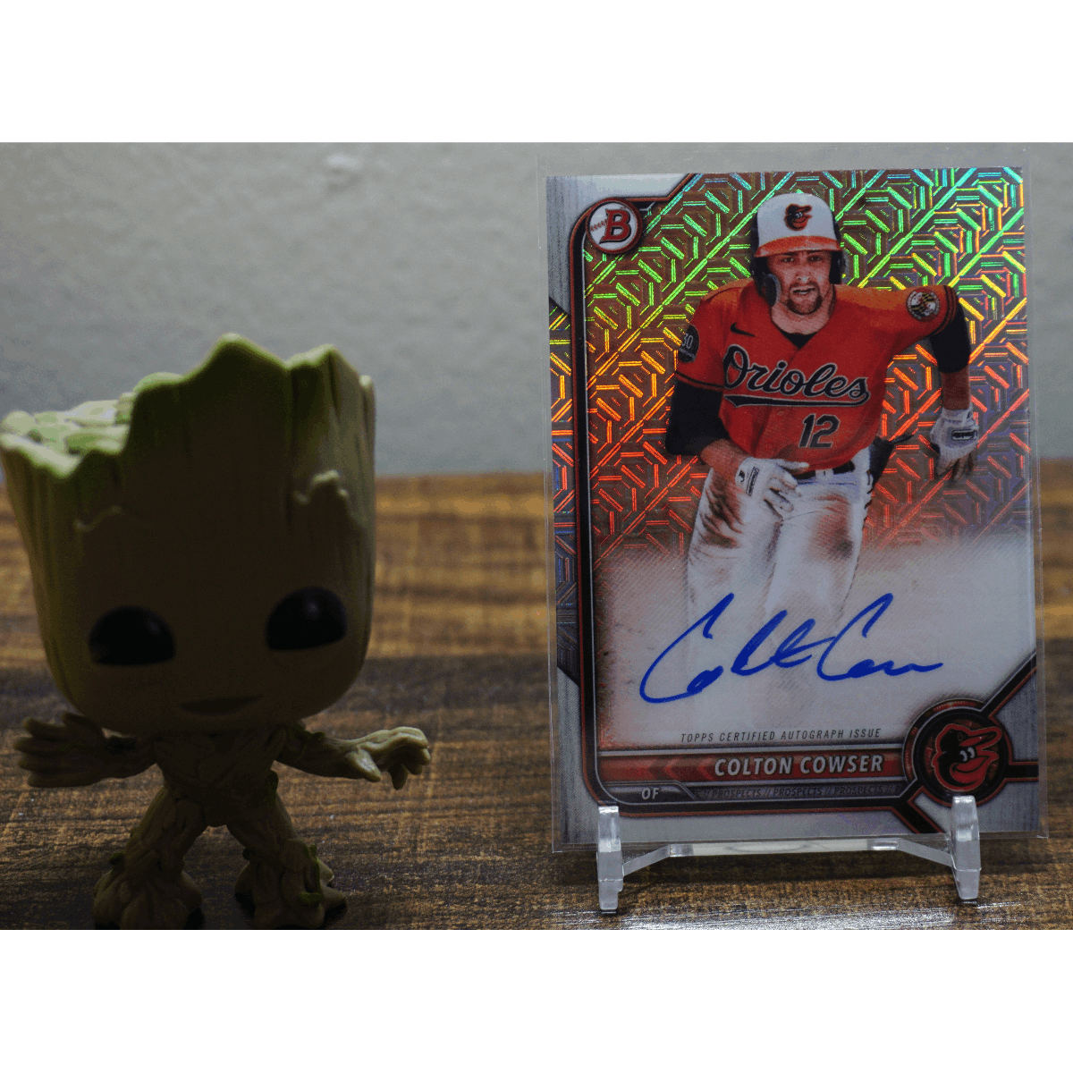 Colton Cowser Auto 2022 Bowman Chrome Mega