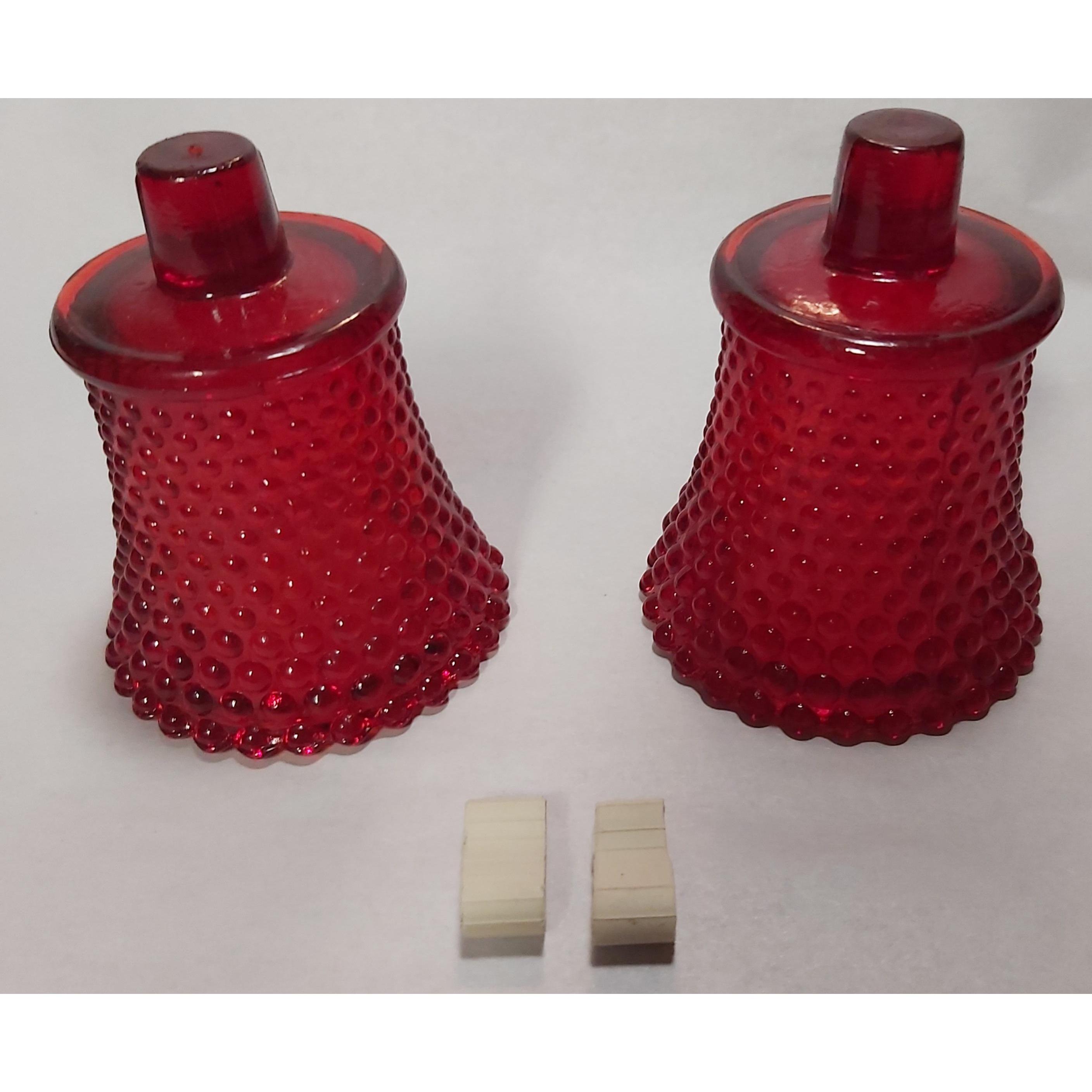 Vintage Home Interiors Red Peg Votive Holders