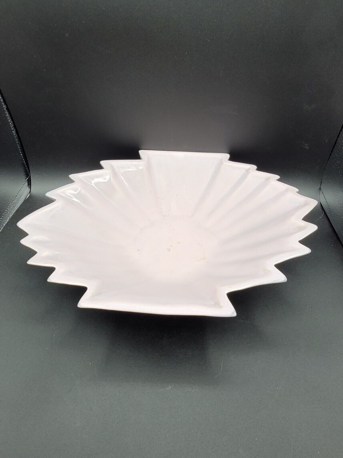 Antique Art Deco Weller Pottery Lorbeek Console Bowl RARE Light Pink