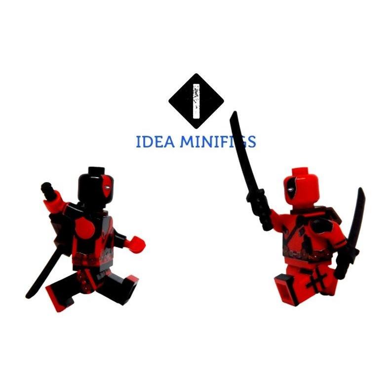 Custom UV Printed Deadpool & Reverse Deadpool - Models Built of LEGO ...
