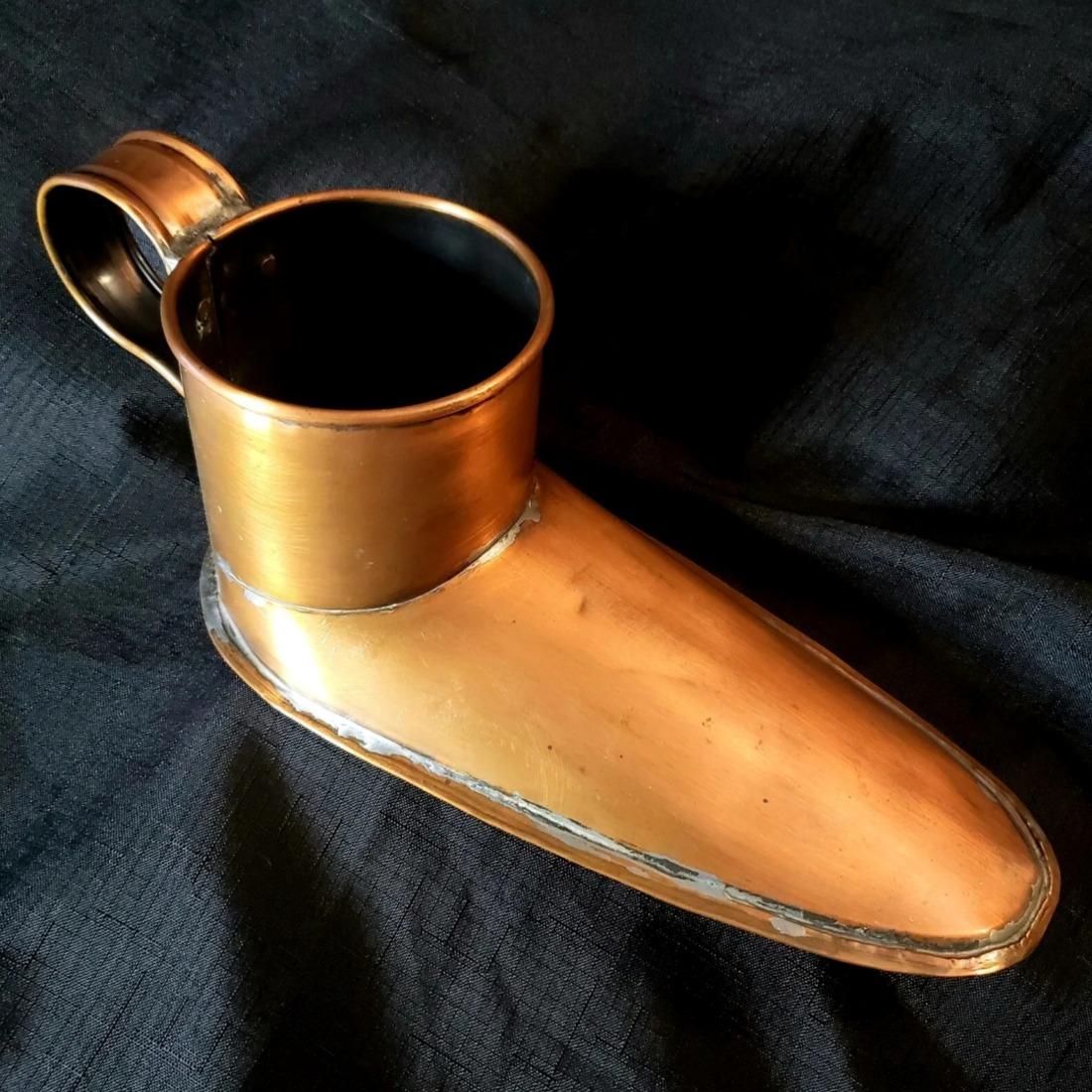 Antique 1700-1800s Georgian English Tavern Copper Boot Ale Muller ...