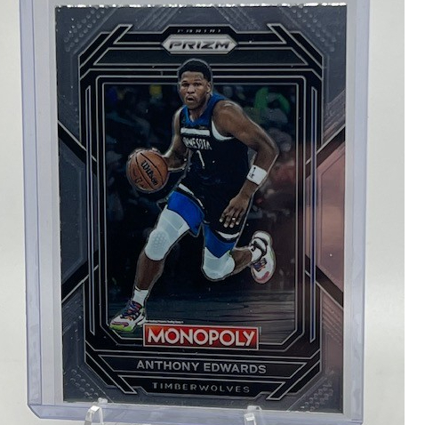 2022-2023 Panini NBA Monopoly Prizm Anthony Edwards Minnesota Timberwolves