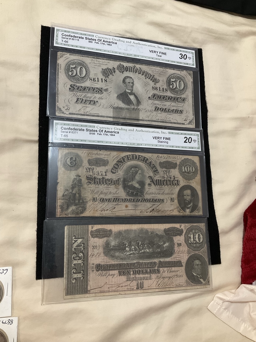 Lot Of Confederate Notes