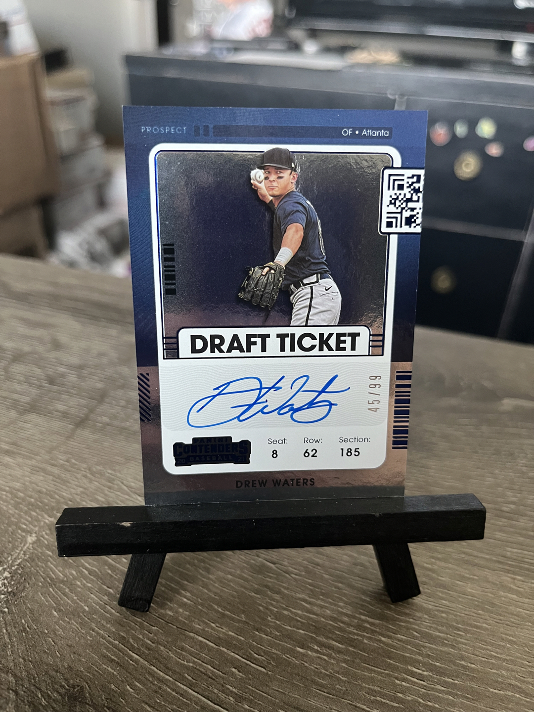 Drew Waters 2021 Panini Contenders Draft Ticket Autograph Auto /99 MLB ...