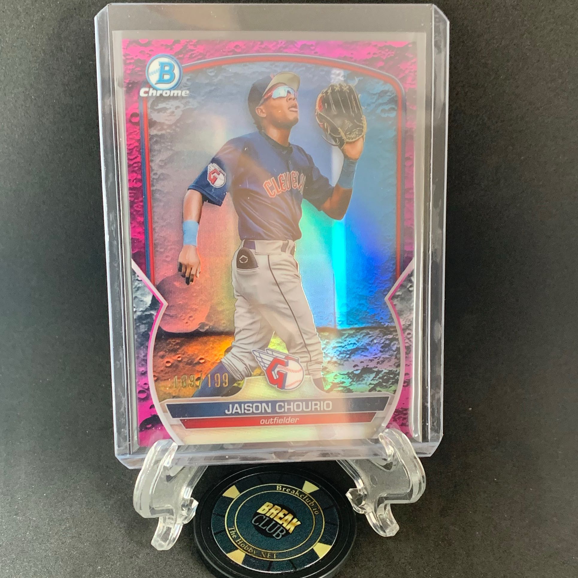 2023 Bowman Jaison Chourio /199 Lunar Fuchsia SP