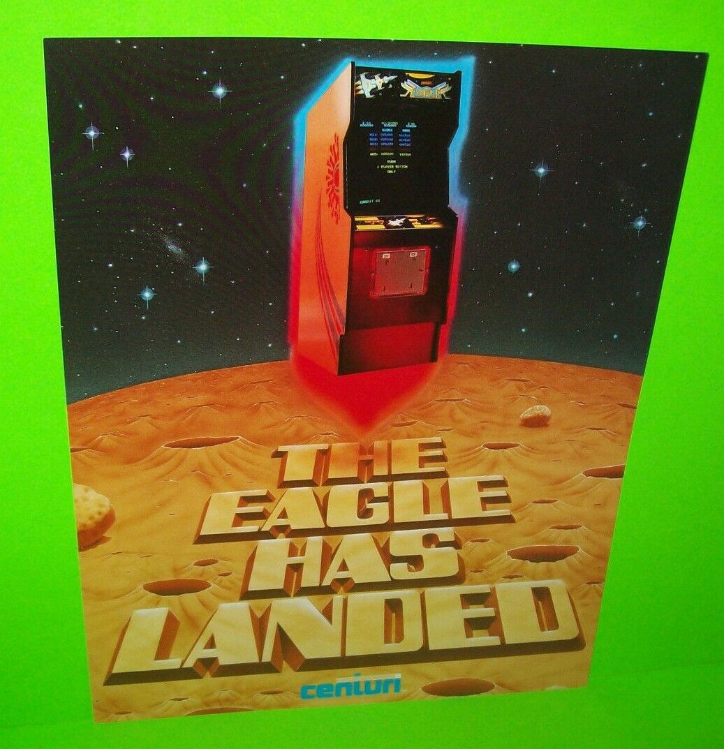 Eagle Arcade FLYER Original NOS Video Game Promo Artwork 1980 Promo Vintage