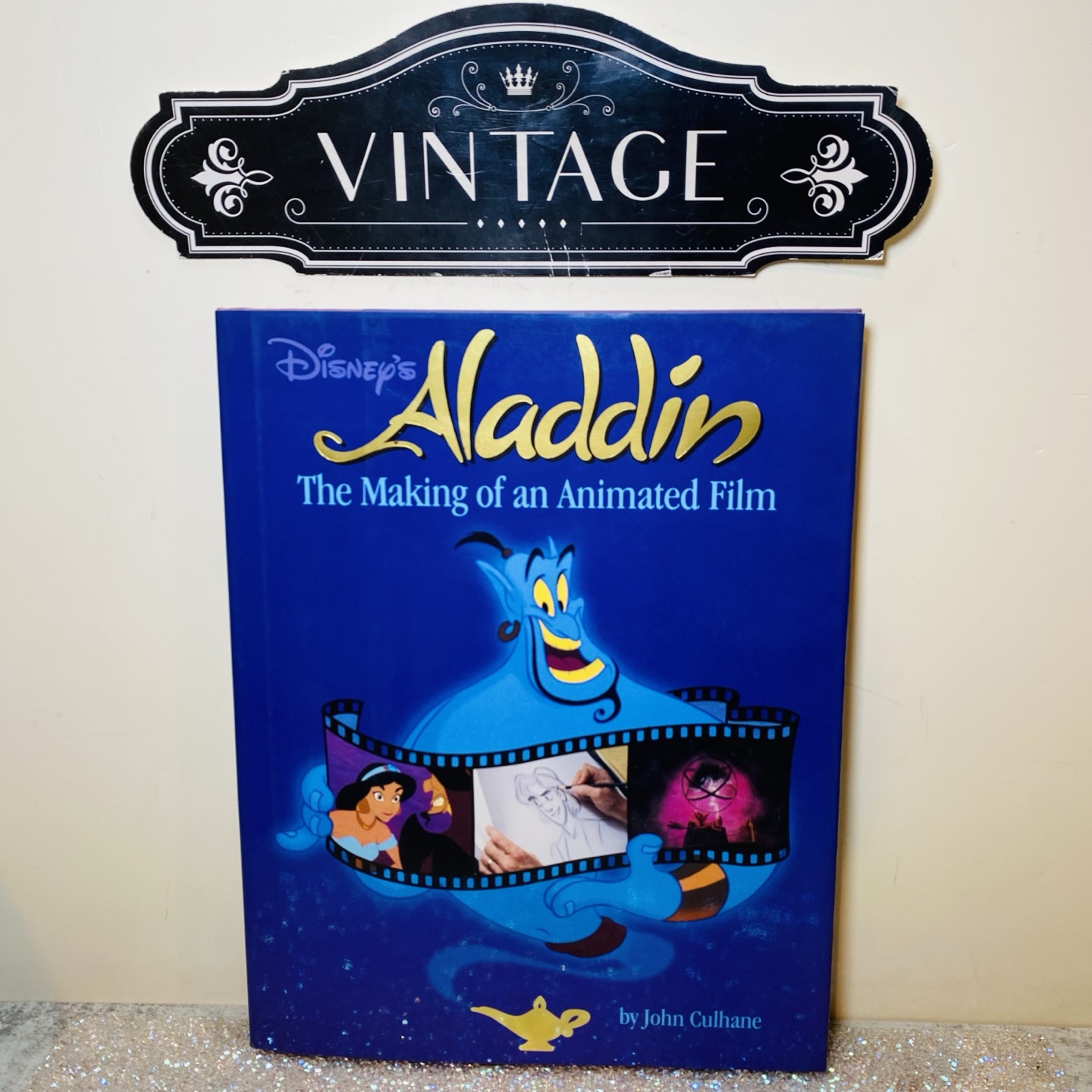 Vtg 1992’ Disney’s Aladdin, The Making of an Animated Film Hardcover By ...