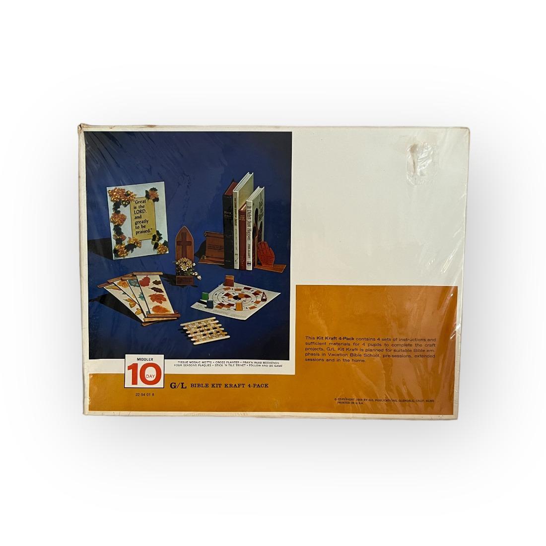 Vintage 1969 Bible Kit Kraft. Middler 10 Day GL Kit Kraft 4 Pack ...