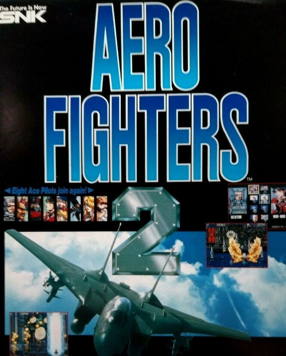Aero Fighters 2 Arcade Flyer SNK Neo Geo 1994 Original Video Game 8.25" x 11.5"