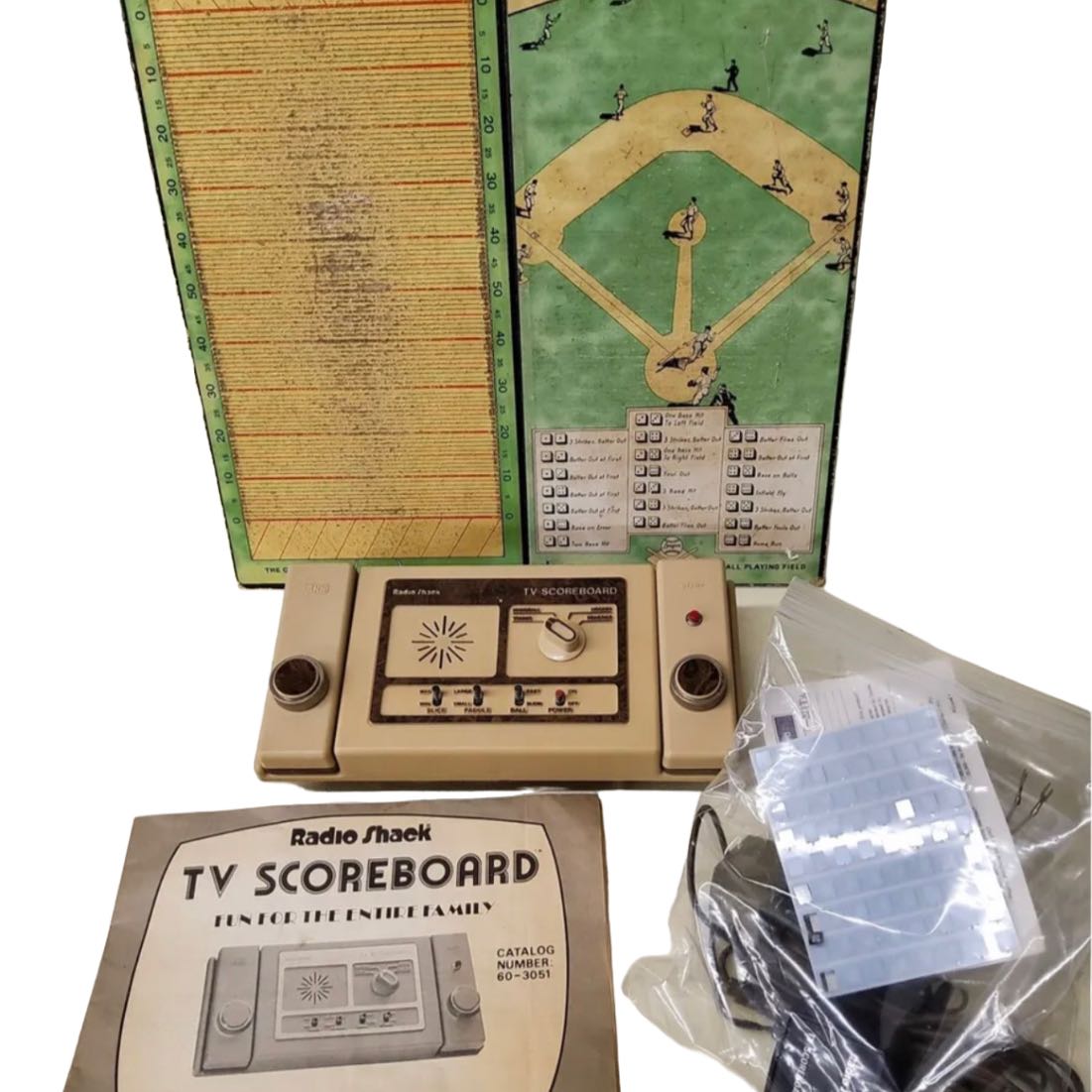 Vintage Radio Shack TV Scoreboard Model #60-3051 *Functional*