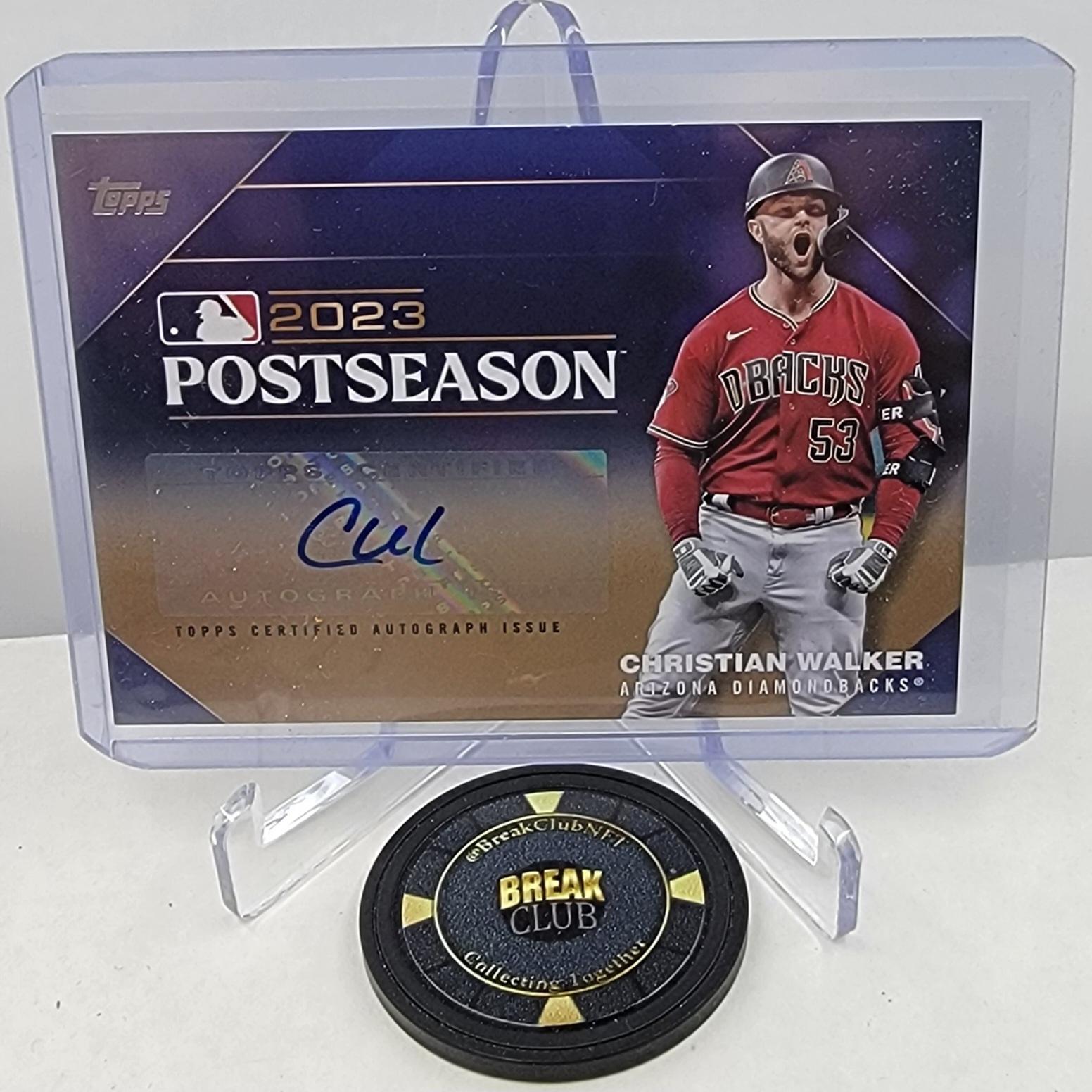2024 Topps Series 1 Christian Walker Gold 2023 Postseason Performance ...
