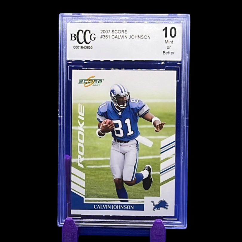 2007 Score Calvin Johnson RC BCCG 10 Detroit Lions