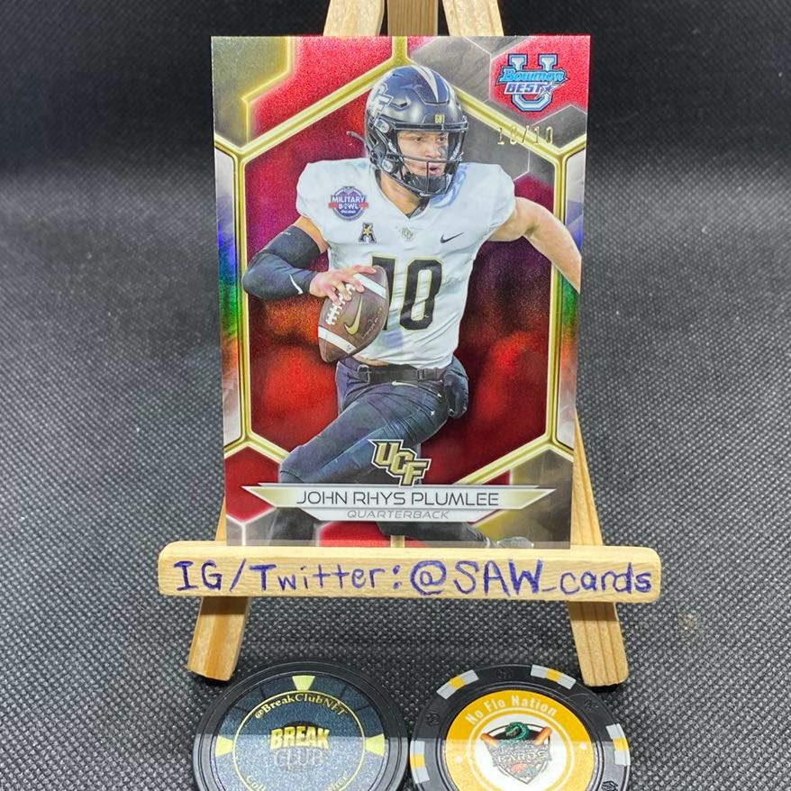 John Rhys Plumlee 2023 Bowman’s Best U Red 10/10 UCF