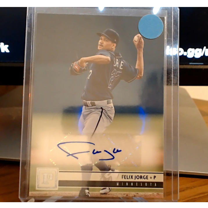 Felix Jorge Minnesota Twins 2018 Panini Auto