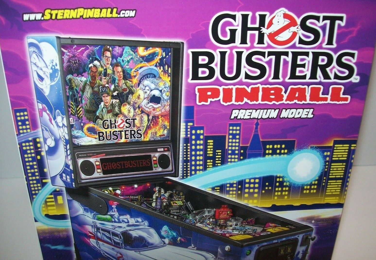 GhostBusters Premium Pinball FLYER Original Spooky Ghosts Artwork Sheet