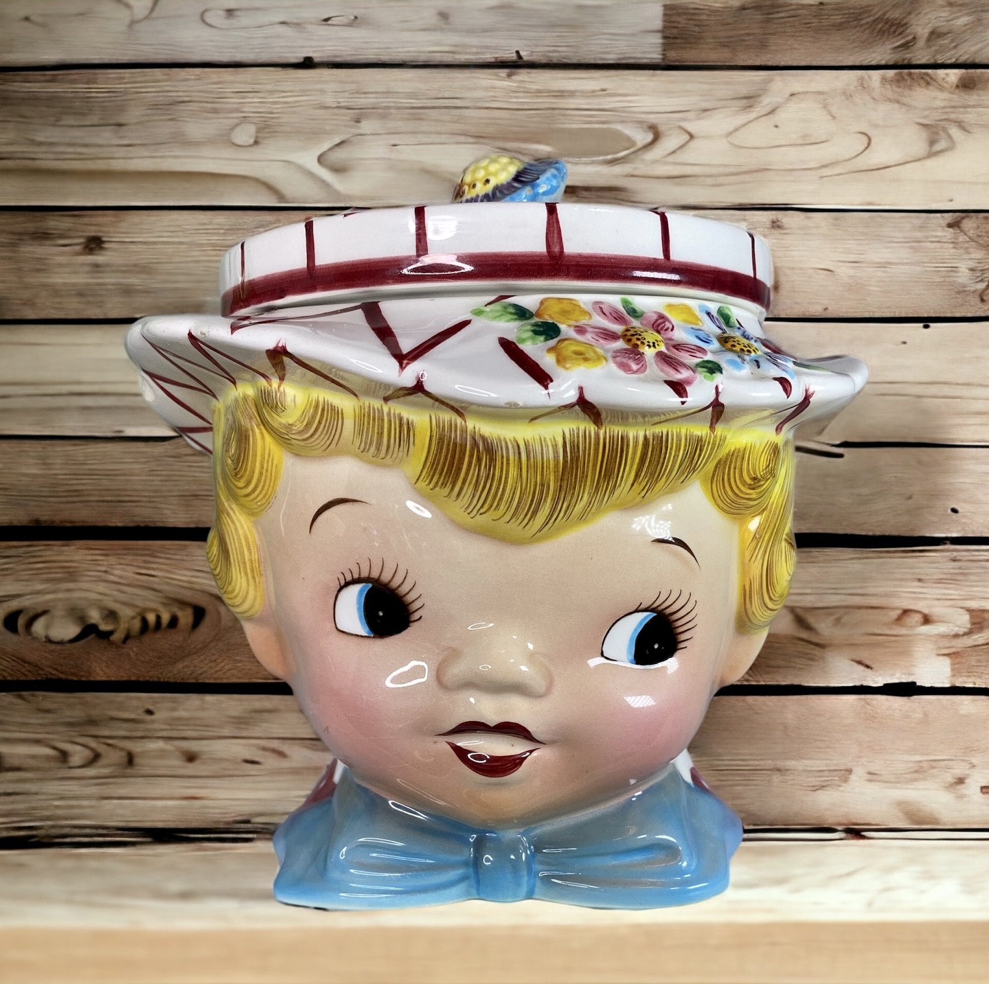 Lefton Miss Dainty Ceramic Cookie Jar