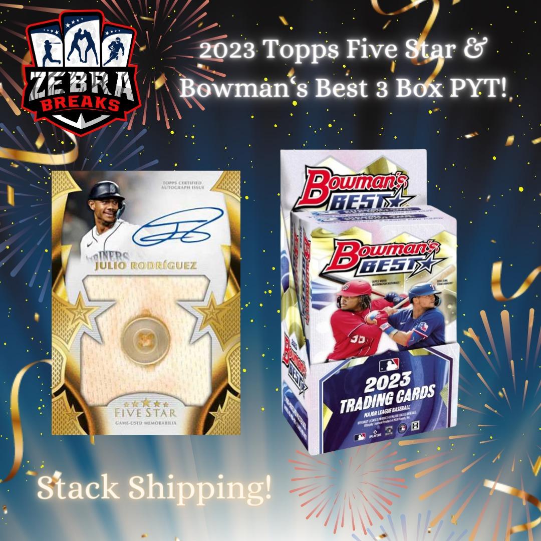 ZB 2486: 2023 Topps Five Star/Bowman's Best 3 Box Stack PYT #2