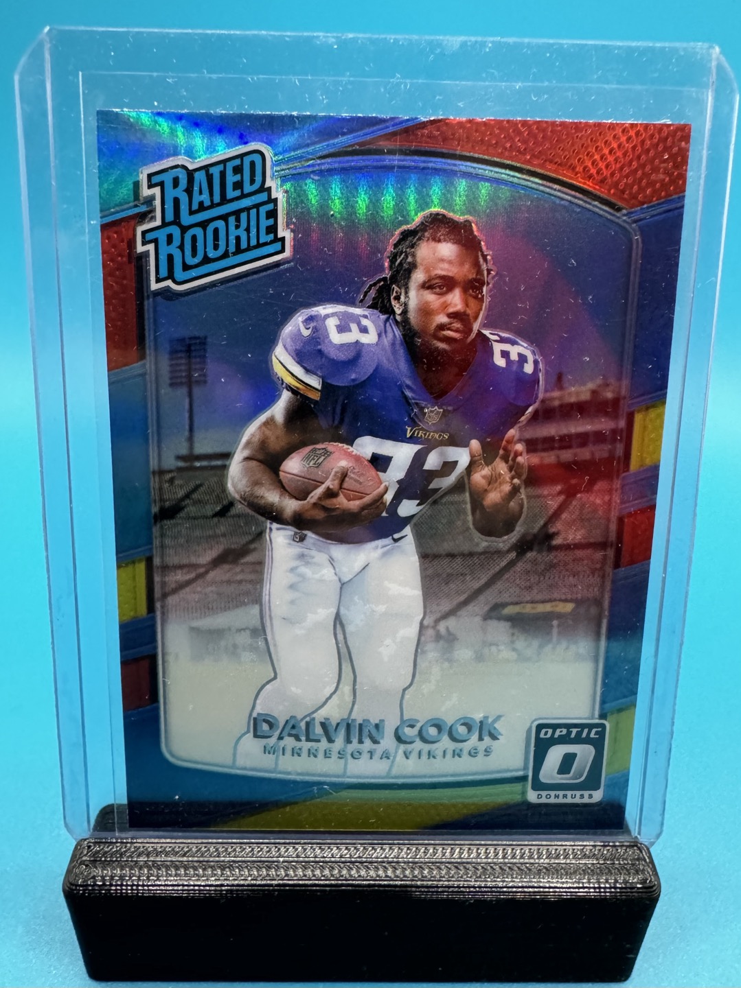 Dalvin Cook Optic Rated Rookie Red Yellow Prizm Baltimore Ravens