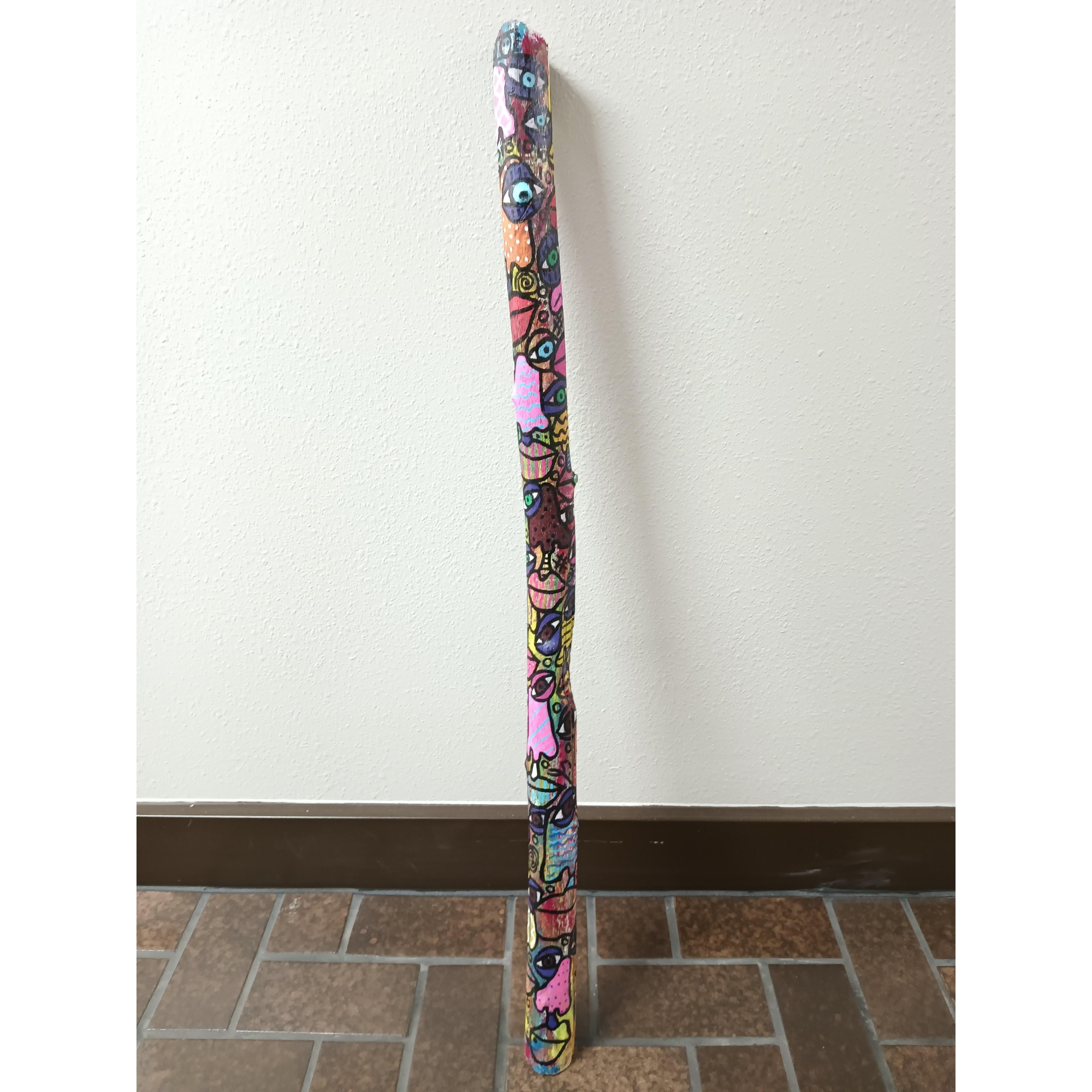 Cubist ART Walking Stick #1