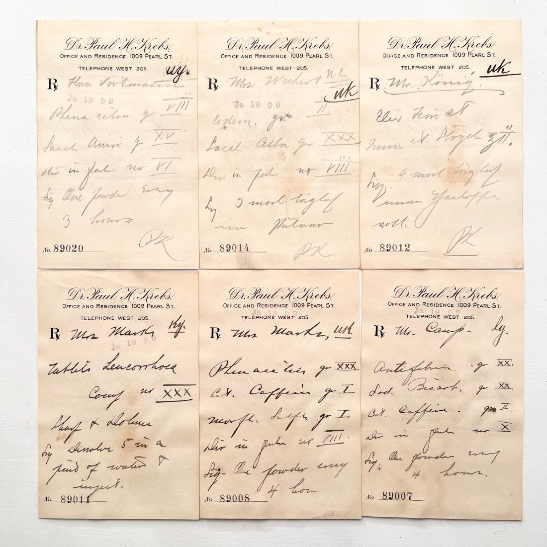 Antique Apothecary Pharmacy Druggist Prescription Slips Late 1800s ...