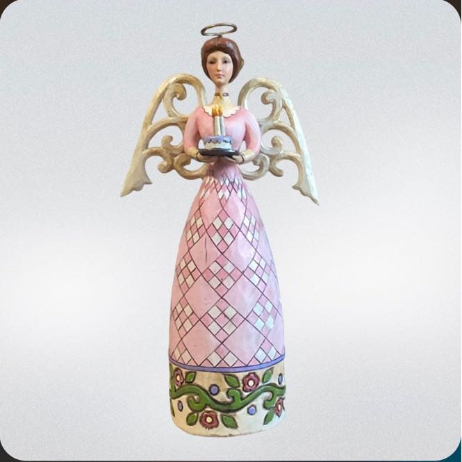 Jim Shore Heartwood Creek Birthday Angel Figurine
