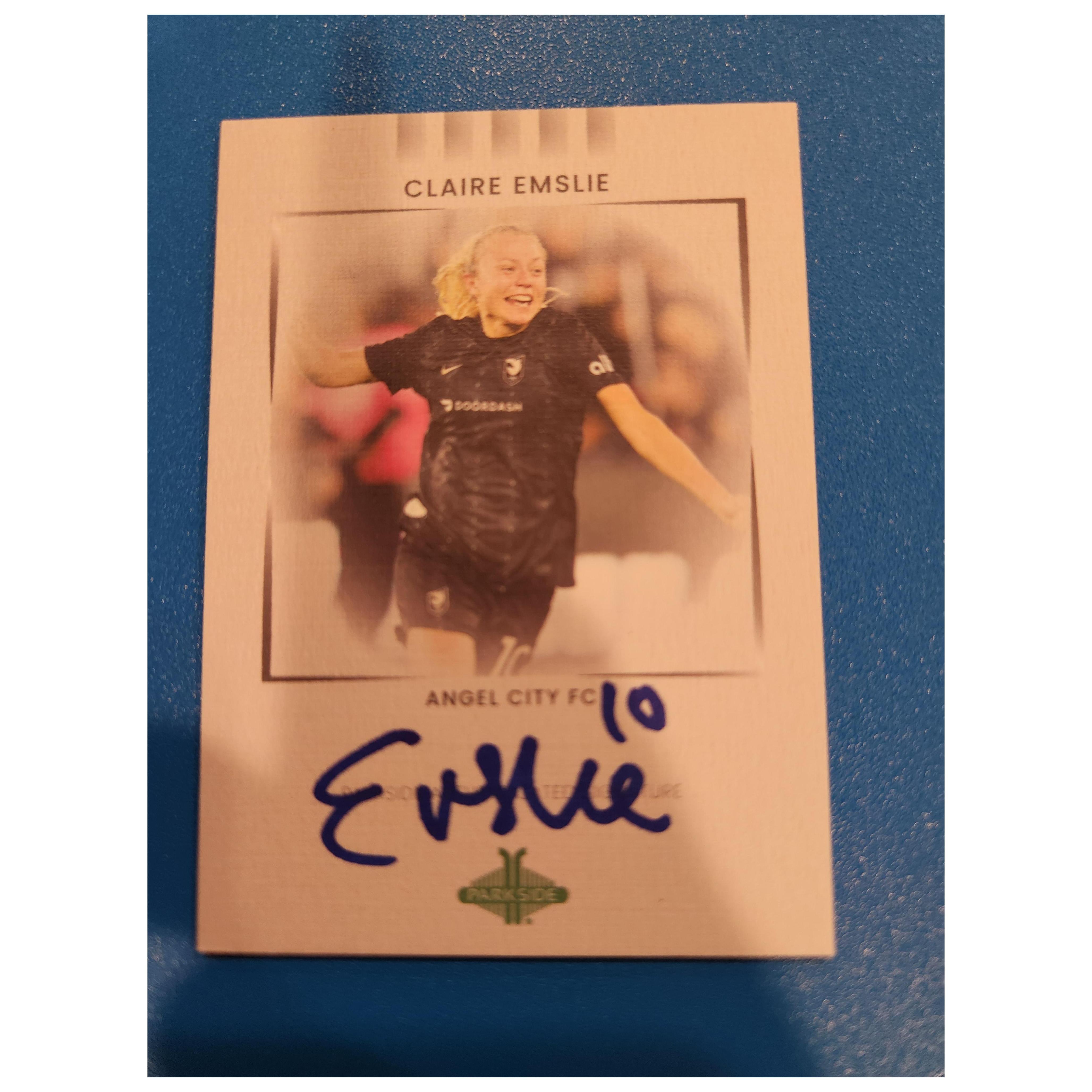 2022 Parkside Paramount Claire Emslie Autograph PSS-CE Angel City FC