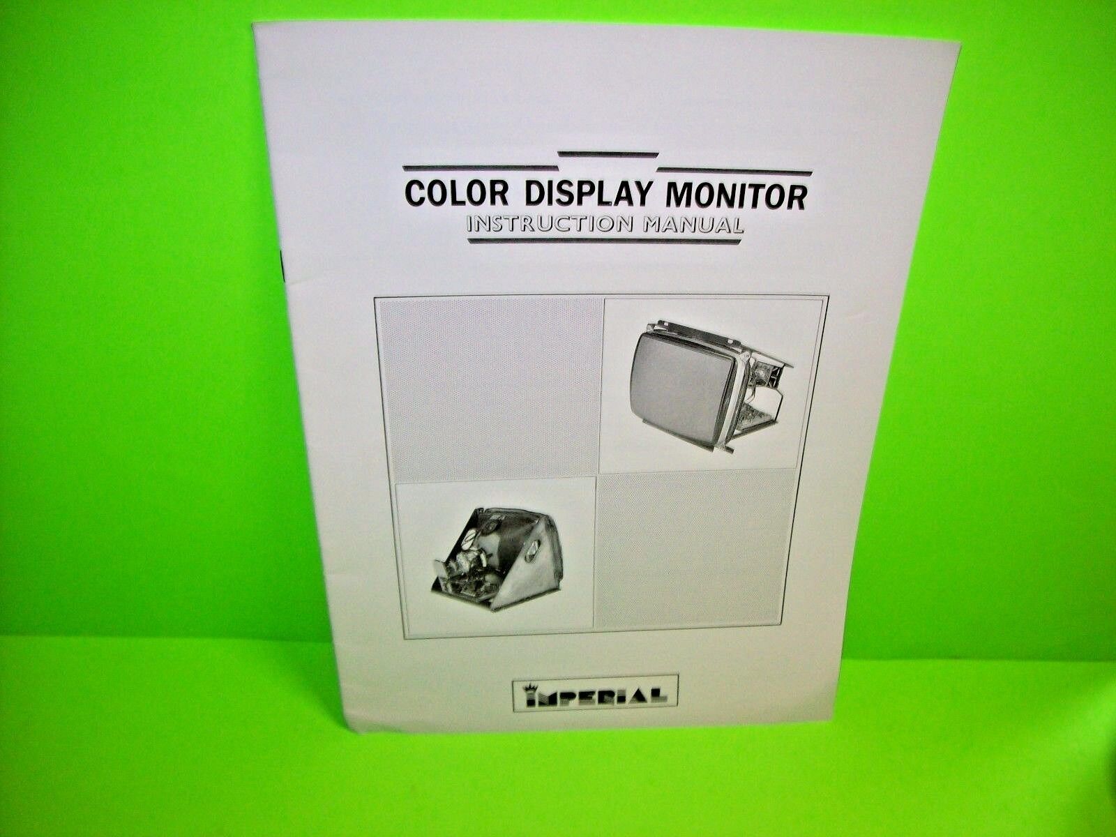 IMPERIAL Color Display Original Video Arcade Service Repair Manual w ...