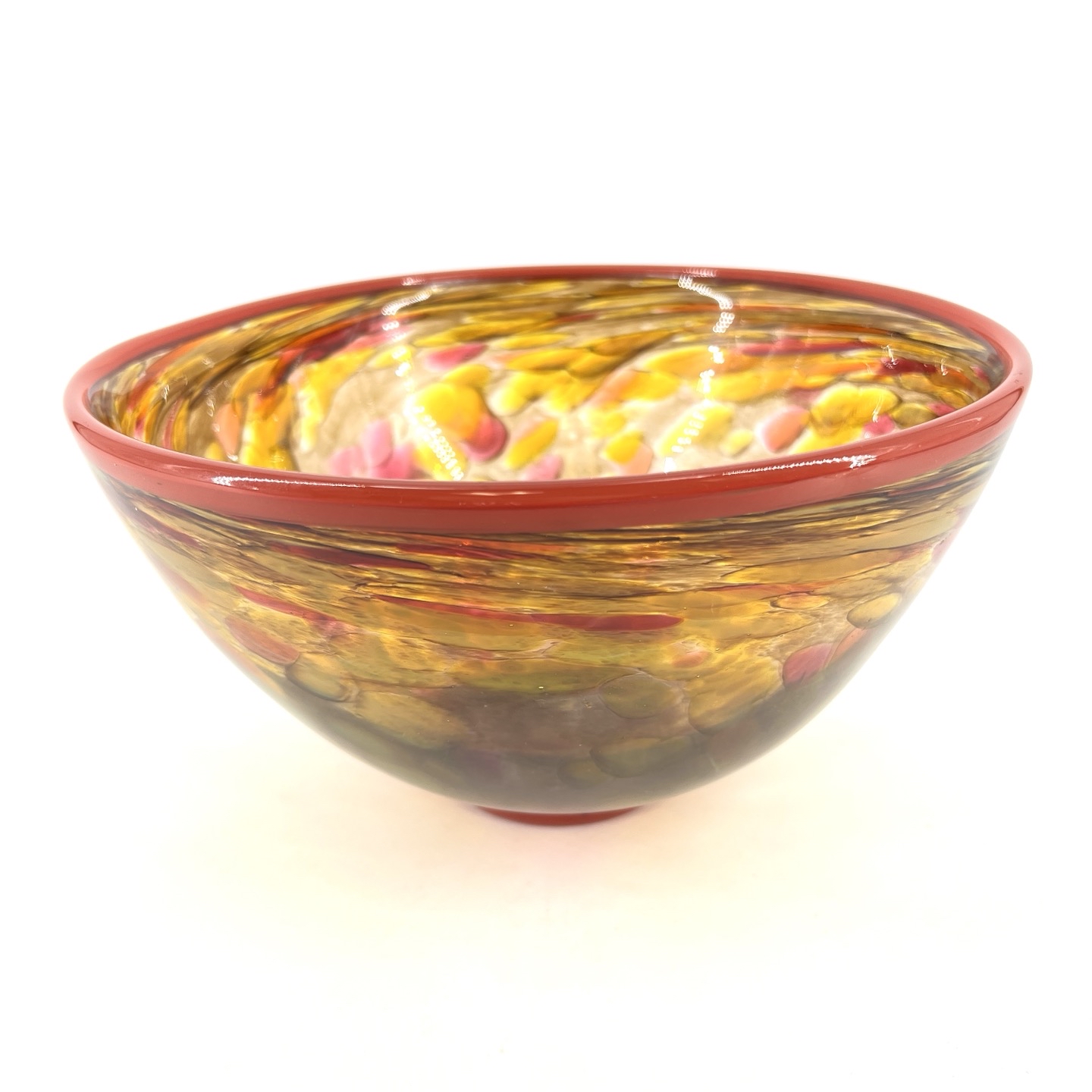 06 - Contemporary Studio Art Glass Bowl Signed