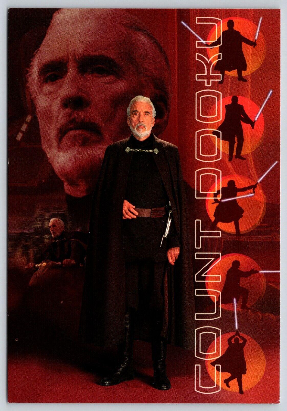 Postcard Count Dooku Star Wars Attack of the Clones Movie Clone Wars ...