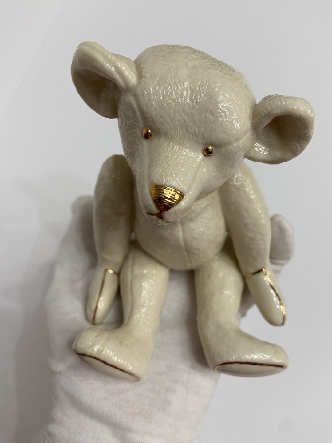 Lenox Cream & Gold Bear Classics Centennial Teddy Smithsonian Institution