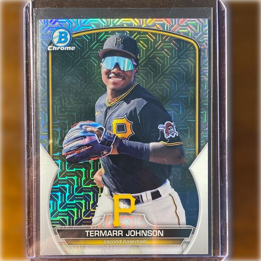 2023 Bowman Termarr Johnson Mojo Photo Variation Pittsburgh Pirates