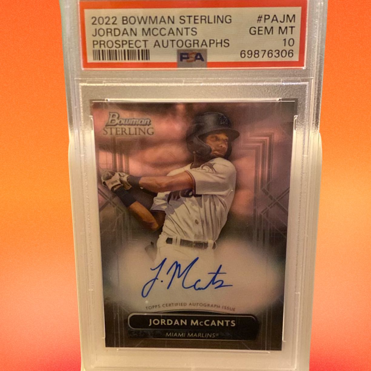Jordan mccants Auto PSA 10