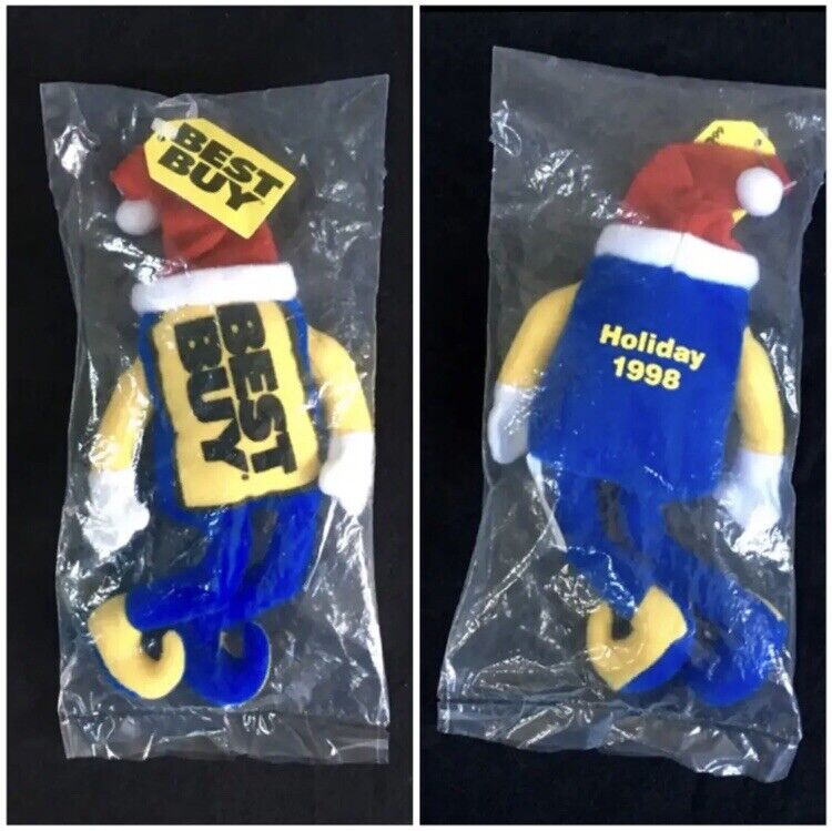 Vintage BEST BUY Christmas Holiday 1998 Plush Advertising Toy - NEW ...