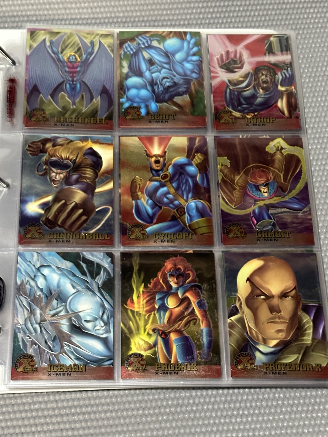 1995 Marvel X-Men Fleer Ultra 100 Card Complete Base Trading Card Set # ...