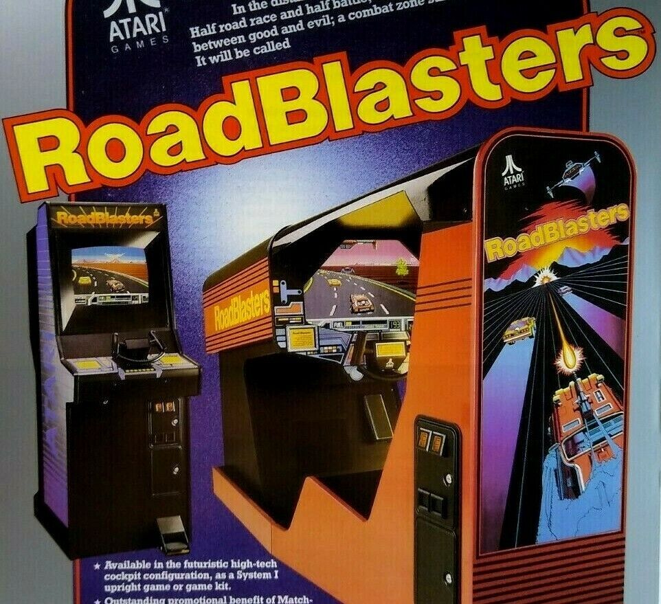 Road Blasters Arcade Flyer 1987 Original Retro Retro Space Age Art 8.5 ...