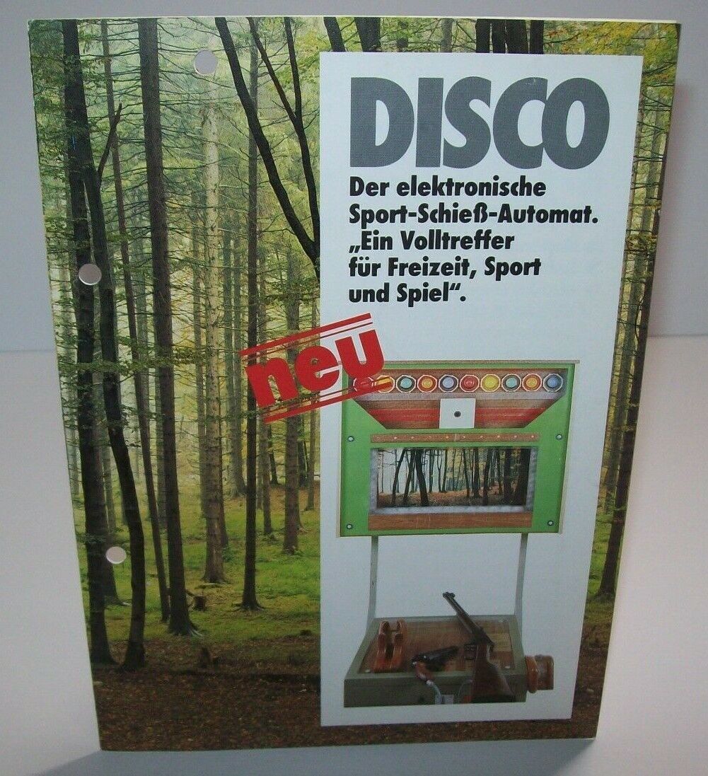 Disco Arcade FLYER Rifle Shooting Gallery Game Art Sheet Solaris ...