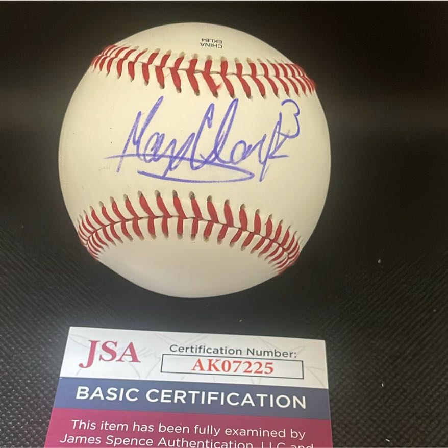 Max Clark Tigers Super Prospect JSA Authenticated Rob Manfred Minor ...