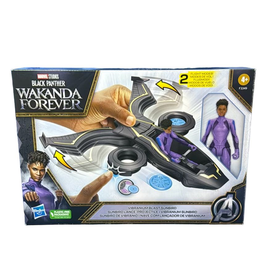 Black Panther Wakanda Forever Vibranium Blast Sunbird with 6” Shuri Action Figure