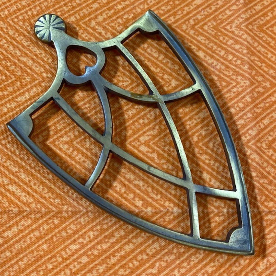 Brass Iron Crest Trivet