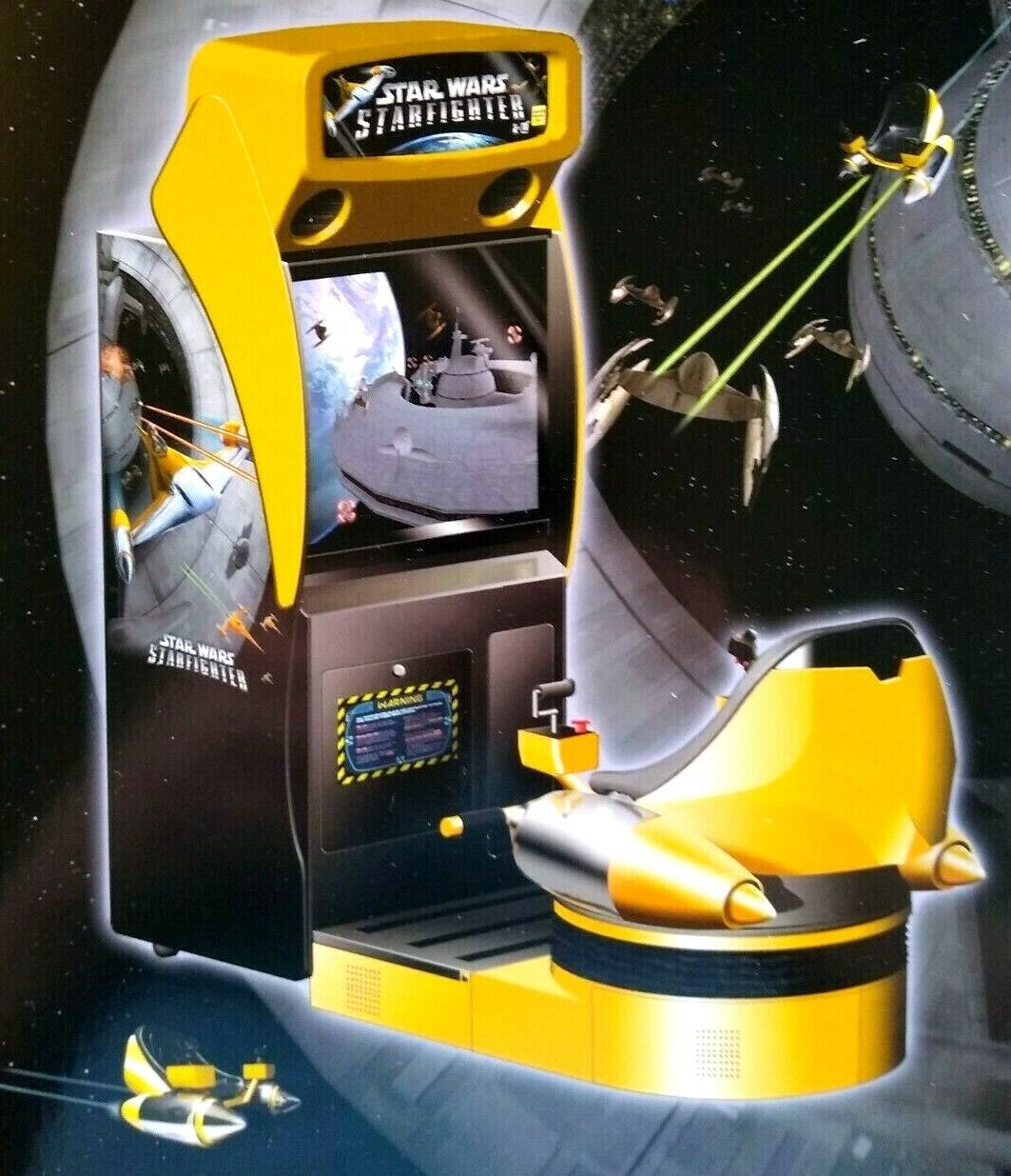 Star Wars Starfighter Arcade FLYER Original Vintage Retro Art Science ...