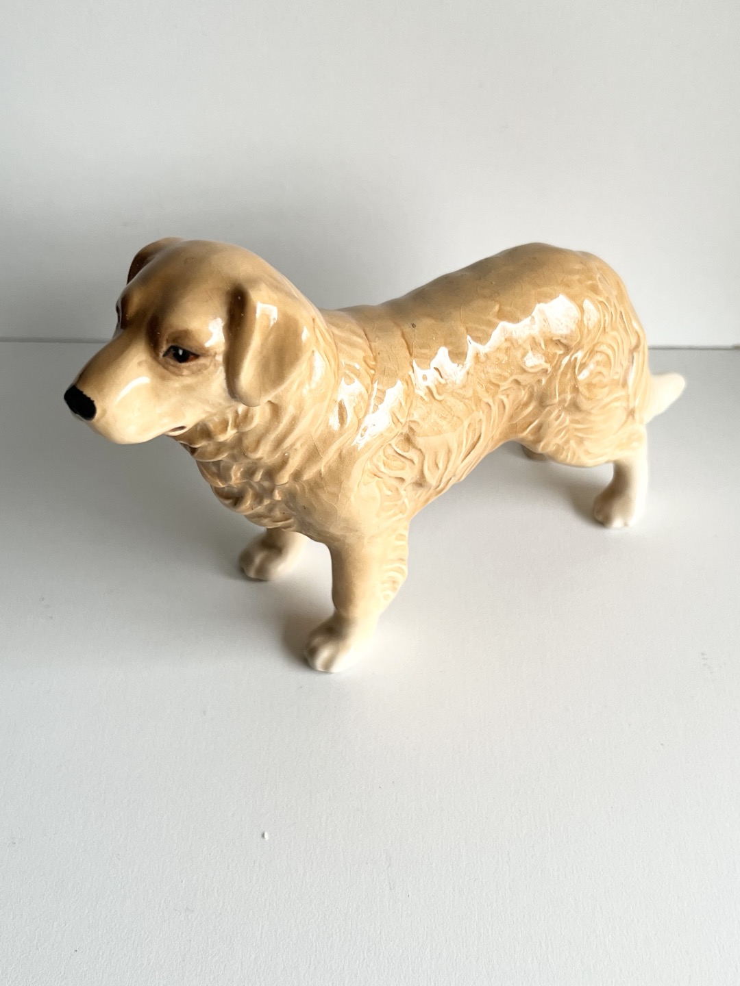 Golden Lab Dog Figurine, Labrador Retriever